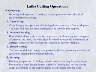 Lathe operations | PPT