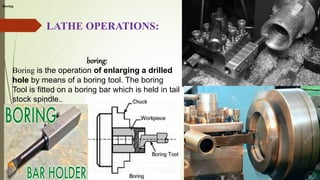 LATHE OPERATIONS PPT POLAYYA CHINTADA | PPTX | Woodworking | Arts and ...