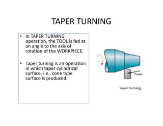 Lathe operations | PDF