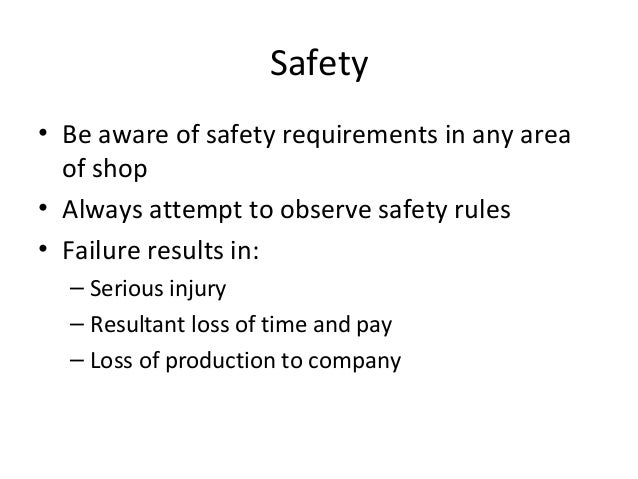 Lathe safety final