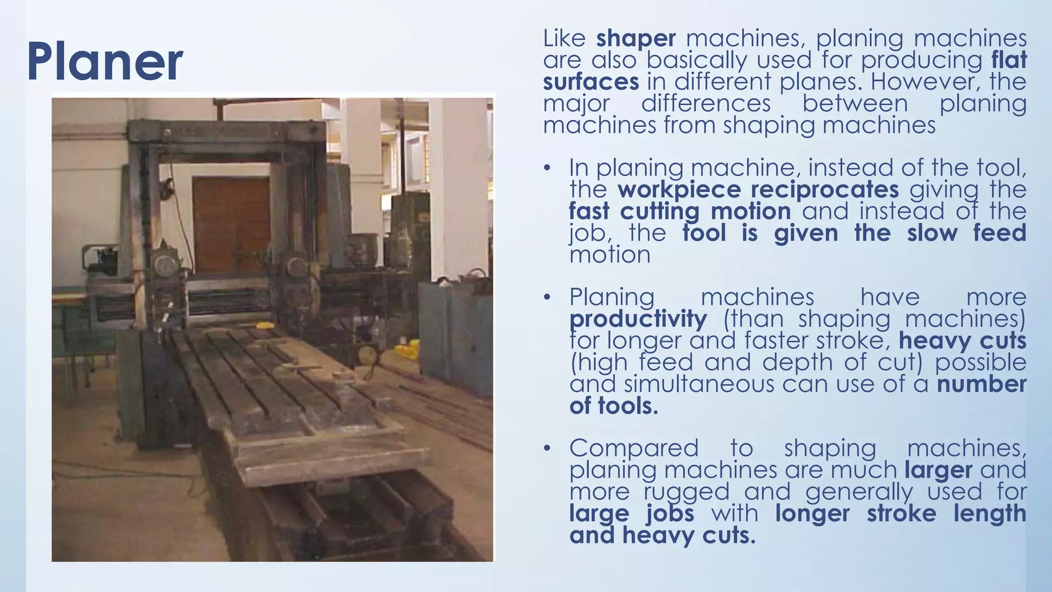 Lathe shaper slotter planer milling drilling machine tool ii | PDF