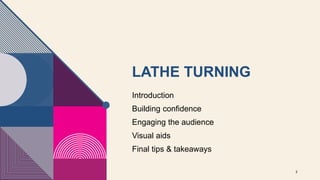 Presentation to check the feasibility of turning | PPTX