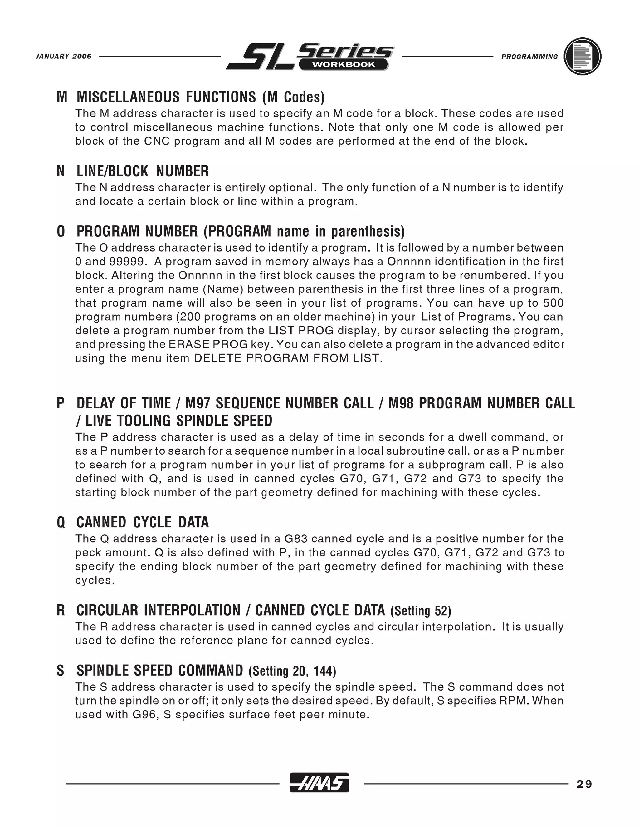 HAAS Lathe Workbook | PDF