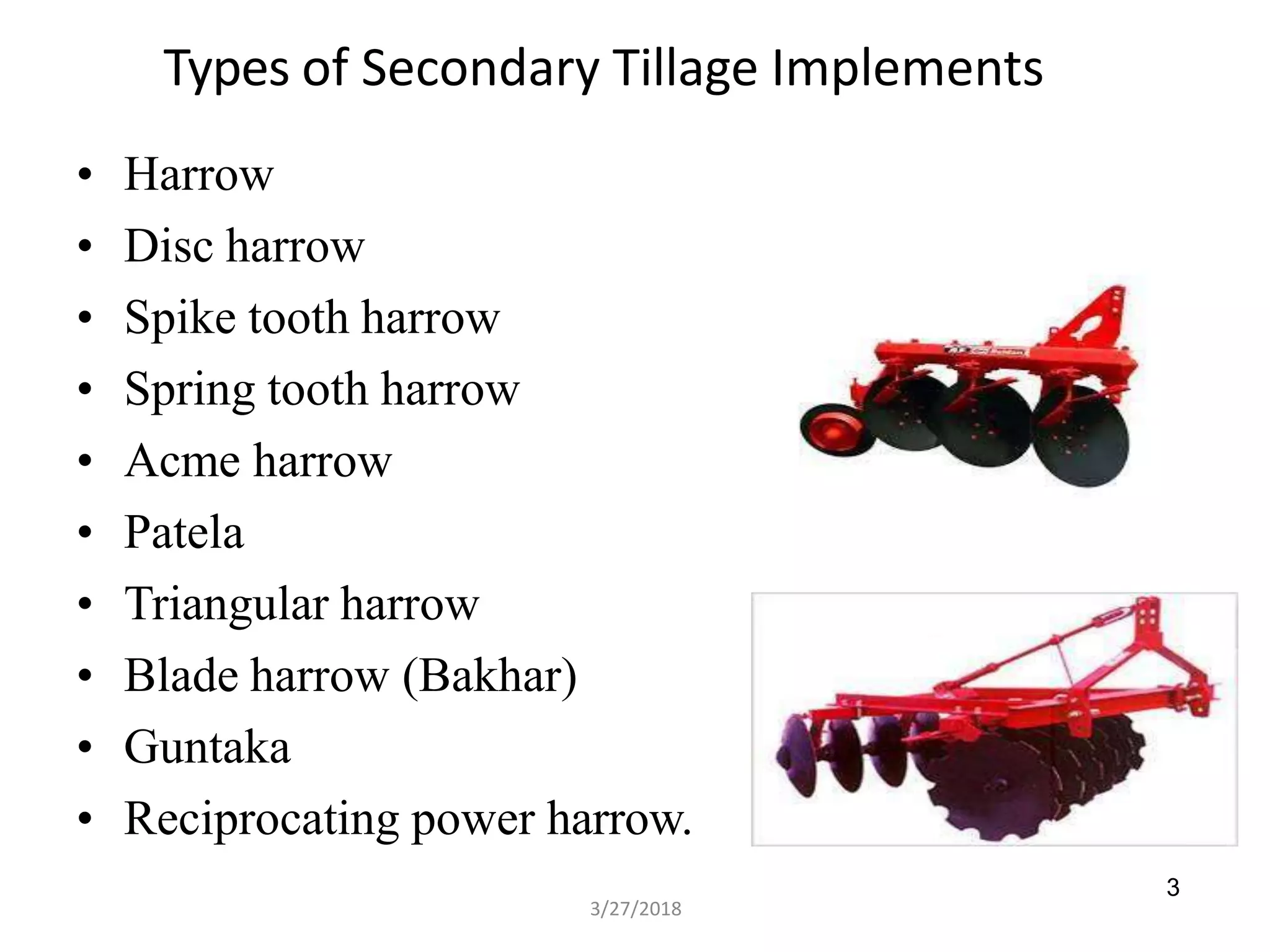 Type of plough | PPTX | Agriculture | Industries