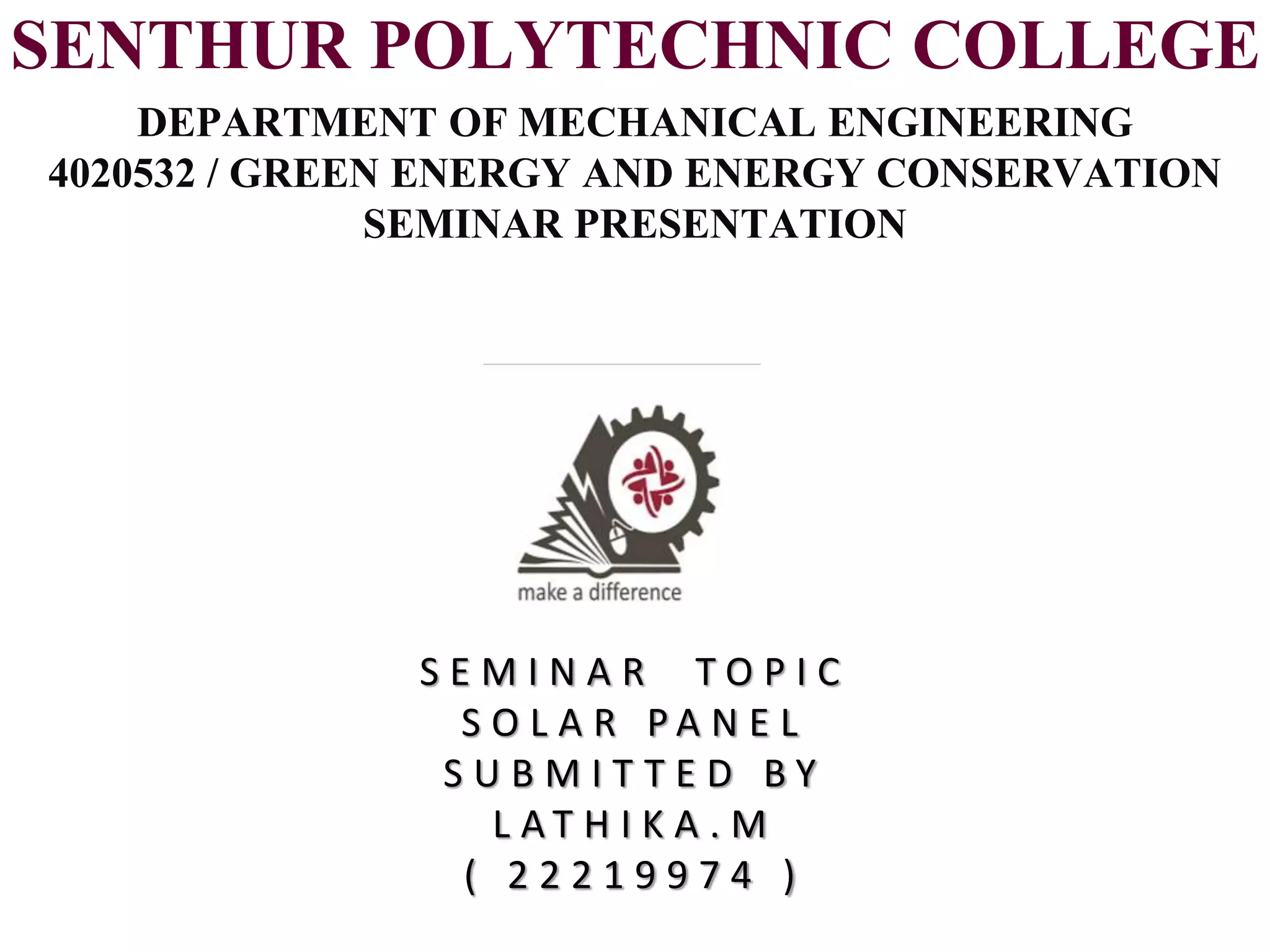 SLOAR PANEL | PPTX