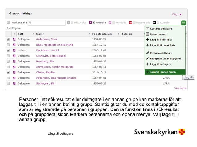 Lathund lägg till deltagare valda personer | PPTX