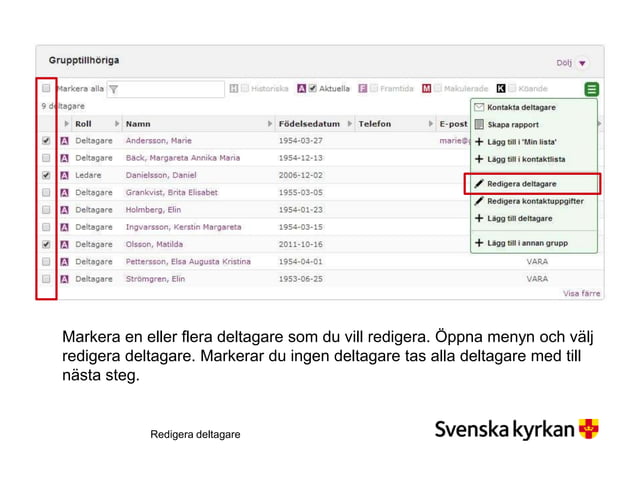 Lathund redigera deltagare | PPTX | Roleplaying Games | Games and Puzzles