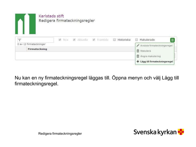 Lathund redigera firmateckningsregler | PPTX