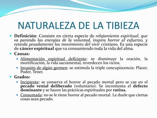 La tibieza espiritual | PPTX
