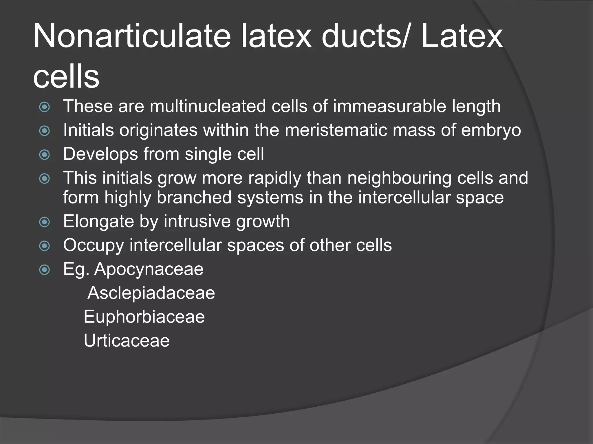 Laticifers | PPTX | Gardening | Home & Garden