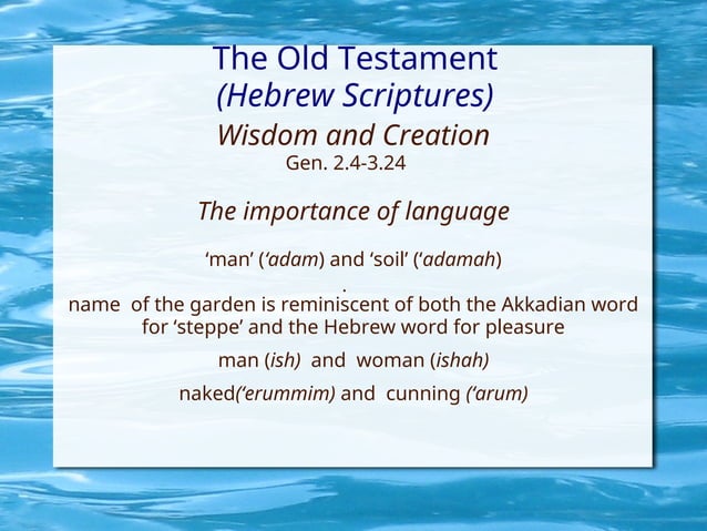 LA TIERRA hebrew scriptures (escrituras hebreas).ppt