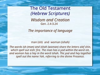 LA TIERRA hebrew scriptures (escrituras hebreas).ppt