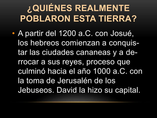 “Eretz Israel”, La Tierra de Israel | PPT