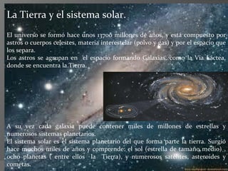 La tierra y el sistema solar | PPT