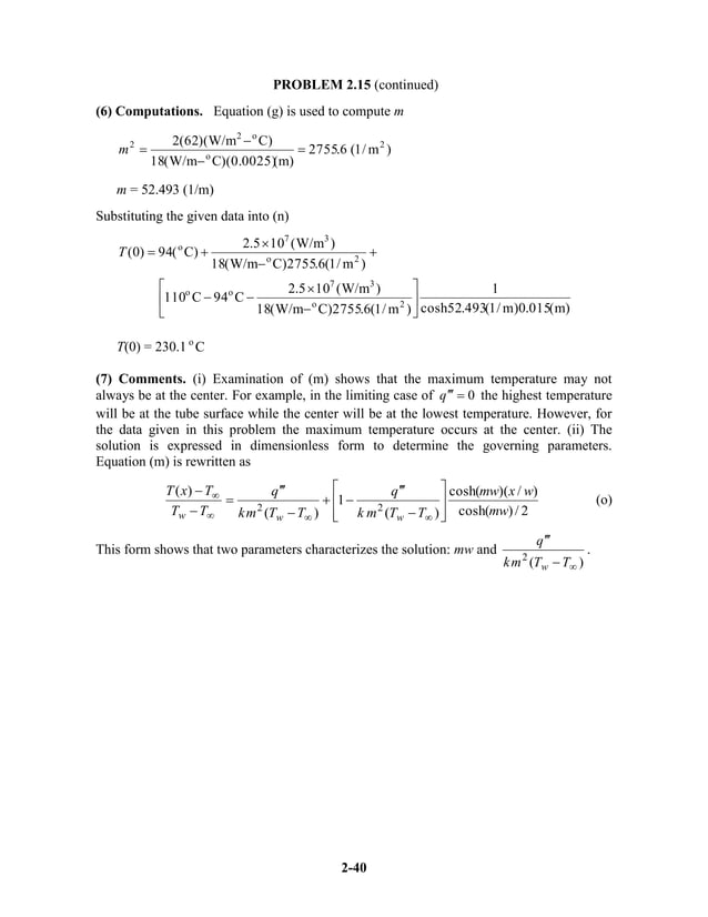 Latif M. Jiji (auth.) - Solutions Manual for Heat Conduction (Chap1-2-3) (2009).pdf | Physics ...