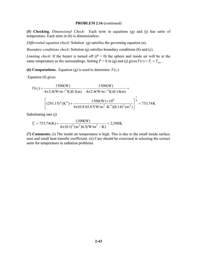 Latif M. Jiji (auth.) - Solutions Manual for Heat Conduction (Chap1-2-3) (2009).pdf | Physics ...