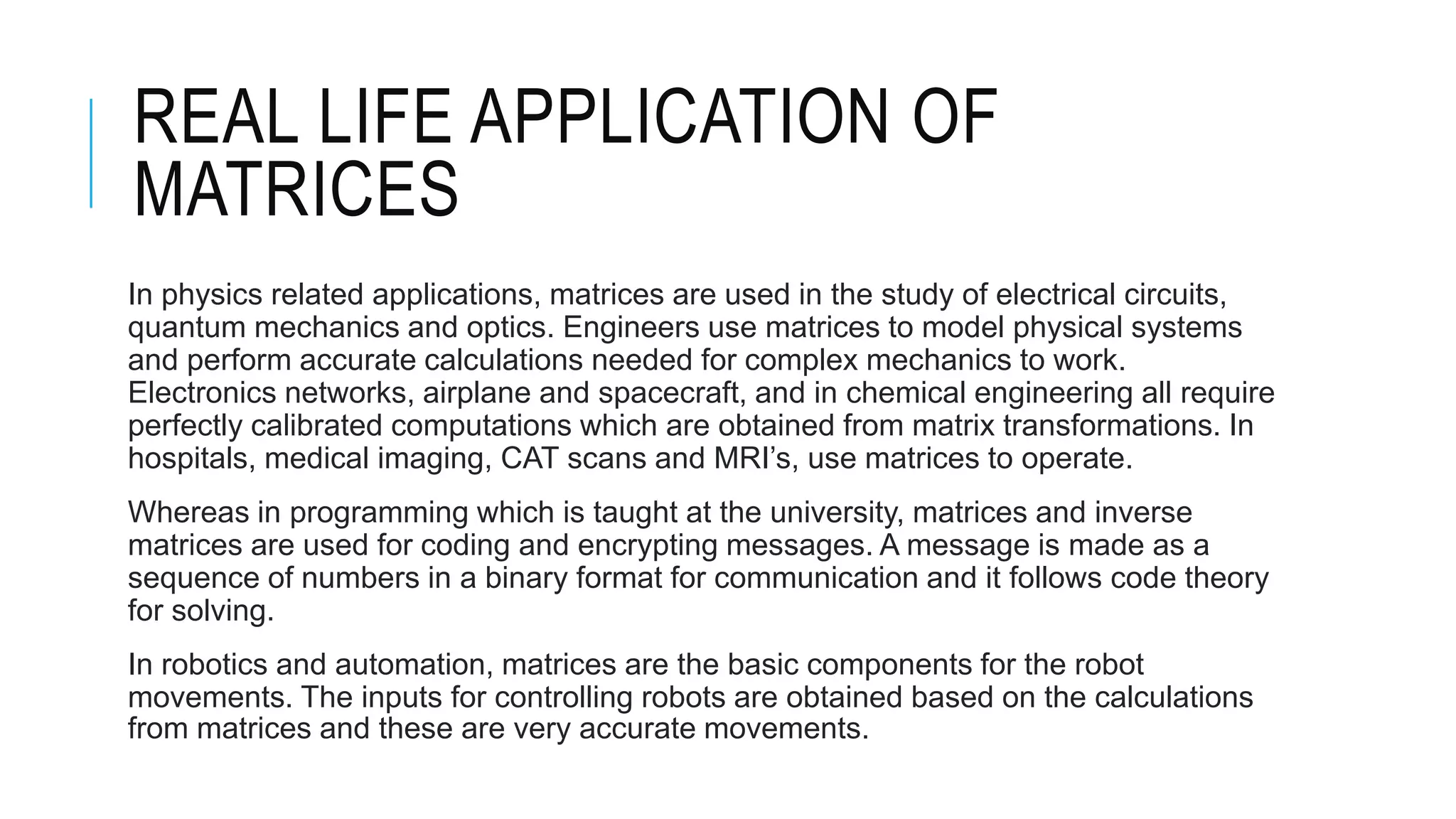 Matrix in real life | PPTX