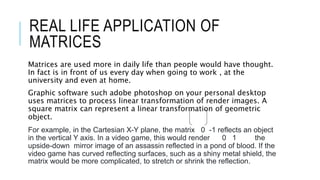 Matrix in real life | PPTX