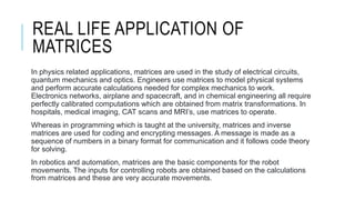 Matrix in real life | PPTX