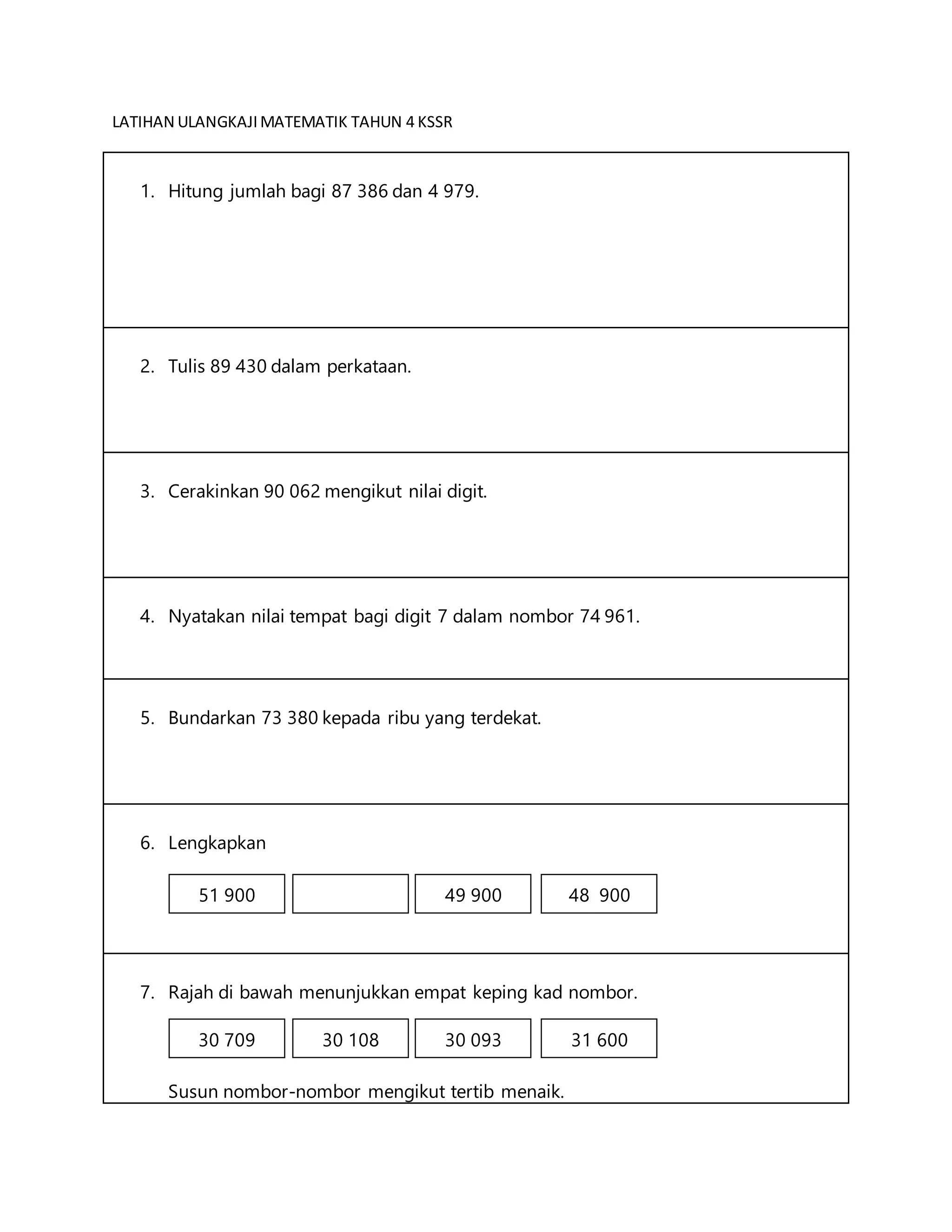 Latih tubi-soalan-latihan-matematik-tahun-4-cuti-bulan-mac-2 | DOCX
