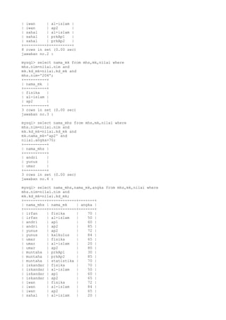 Latihan praktek xampp | PDF