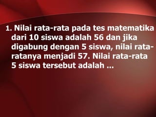 Latihan soal statistika | PPTX