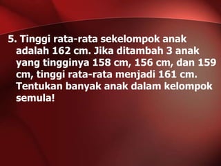 Latihan soal statistika | PPTX