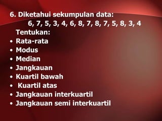 Latihan soal statistika | PPTX