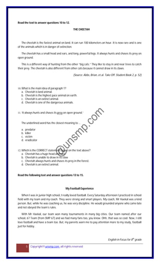 Latihan b-ingg-un-smp | PDF