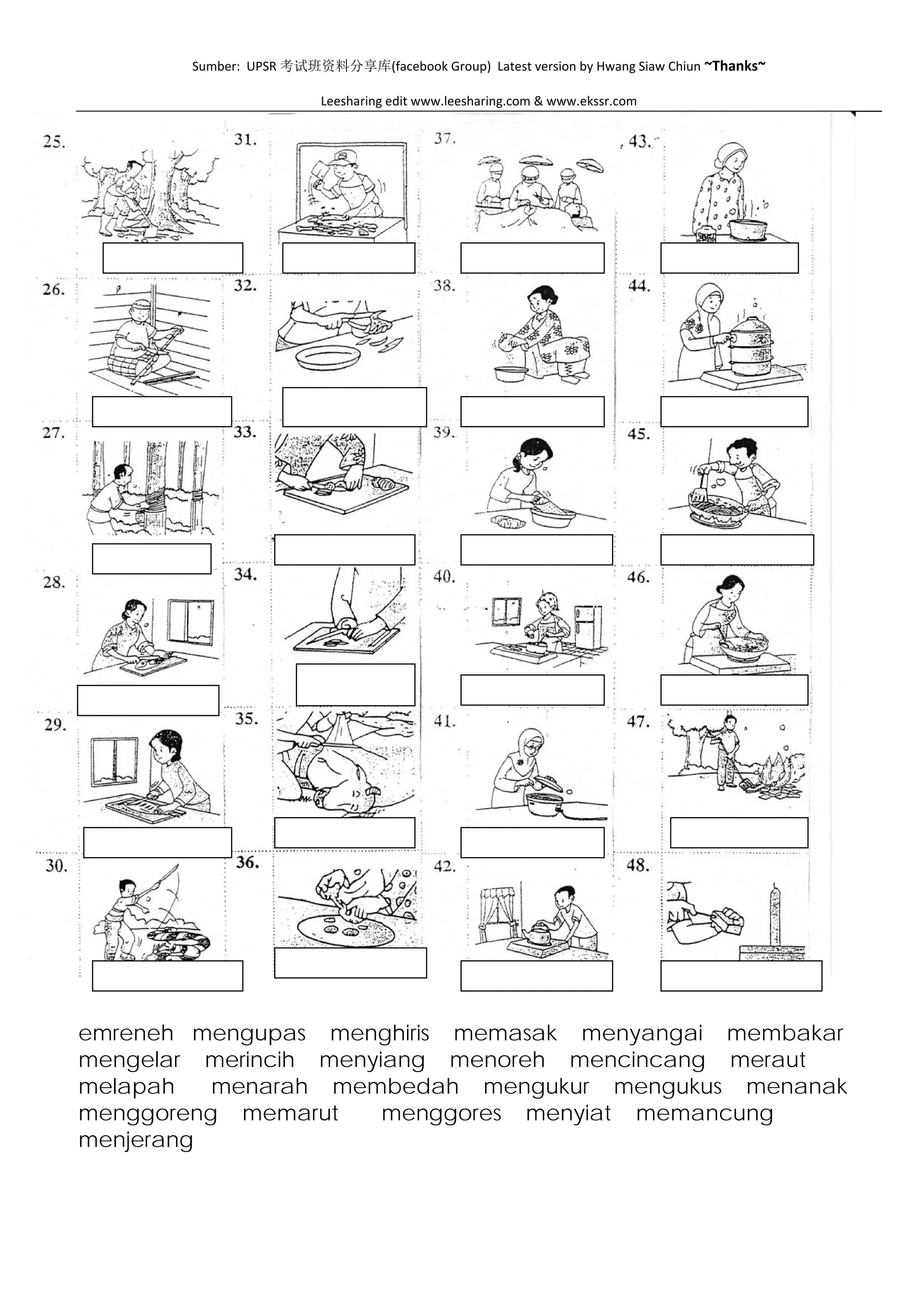 Latihan kata-kerja-bergambar | PDF