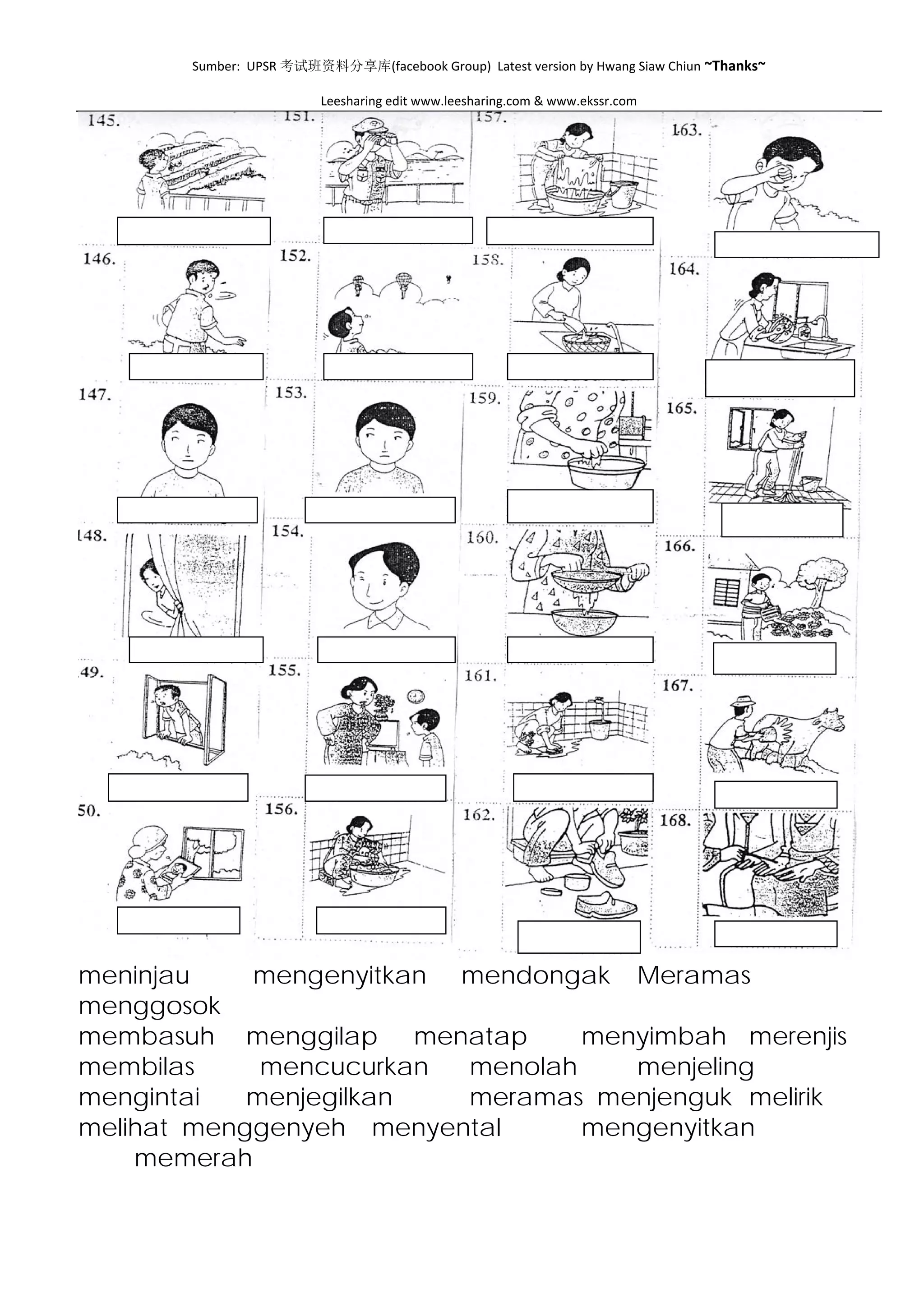 Latihan kata-kerja-bergambar | PDF