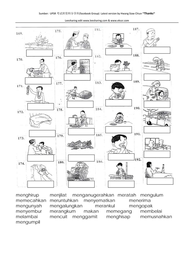Latihan kata-kerja-bergambar | PDF | Free Download