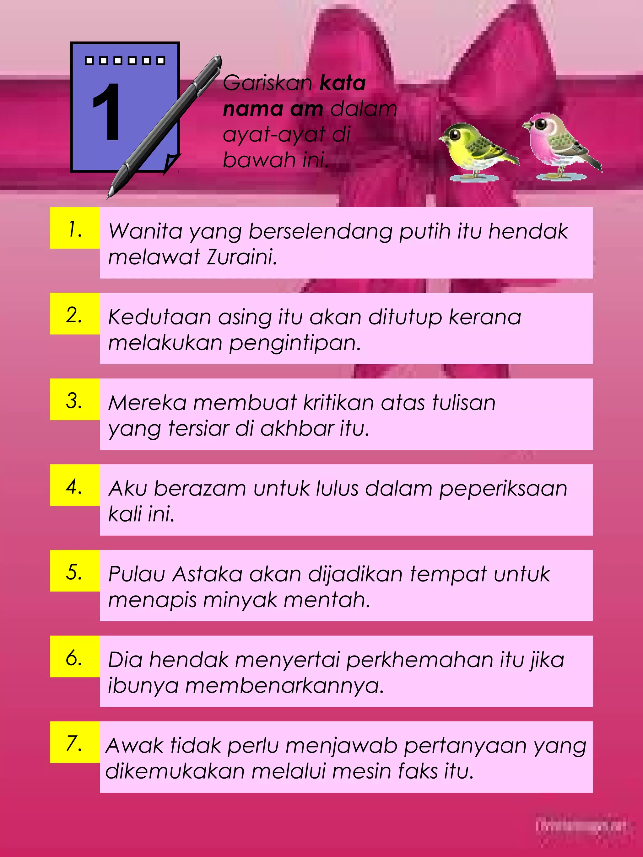Latihan kata-nama-d20112053344 | PPT