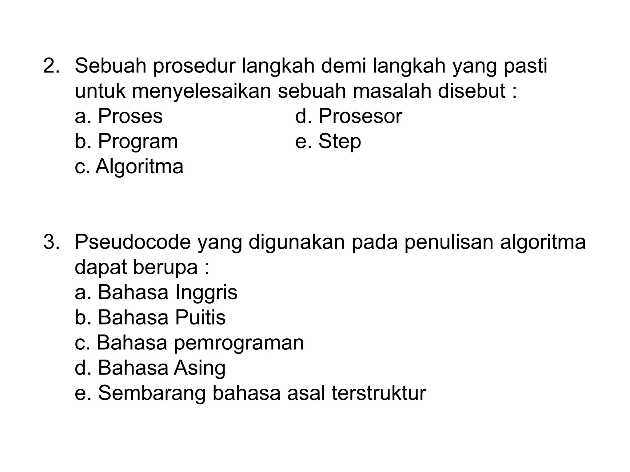 Latihan latihan logika algoritma | PPTX