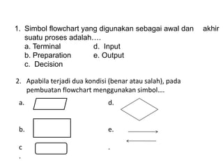 Latihan latihan logika algoritma | PPTX