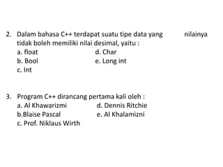 Latihan latihan logika algoritma | PPTX