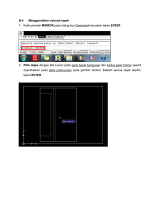 Latihan membuat-tapak-autocad | PDF