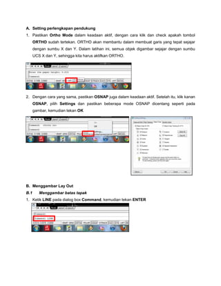 Latihan membuat-tapak-autocad | PDF