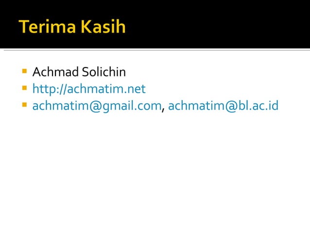 Latihan Pengantar Jarkom 2003 | PPT