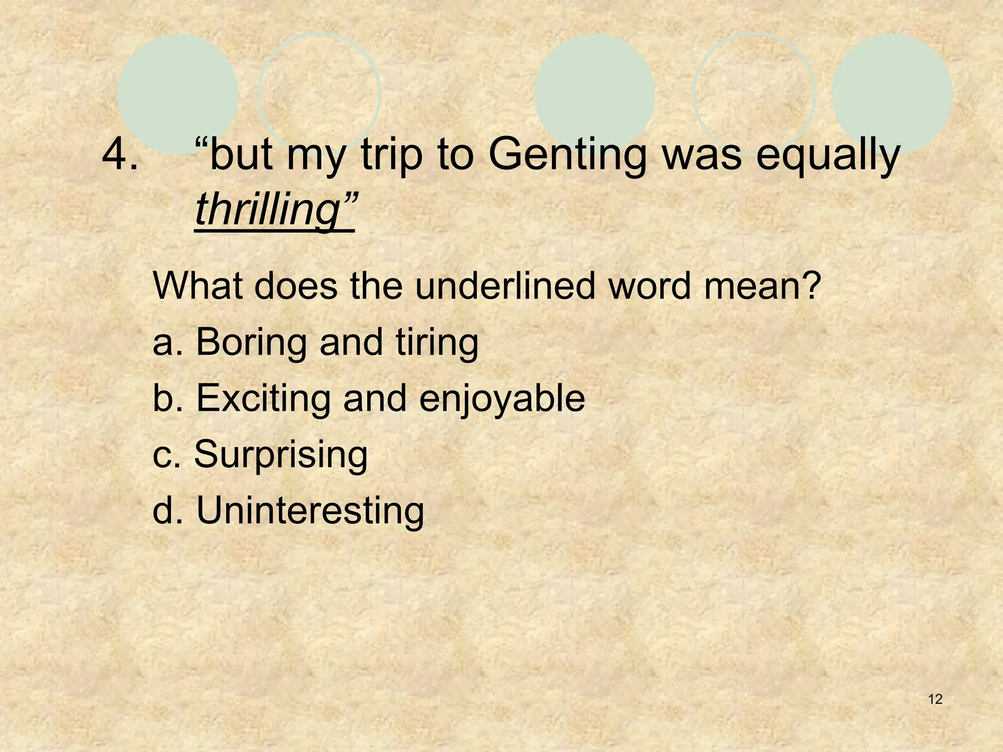 English Reading Skill Exercises for Junior High School Student | PPT