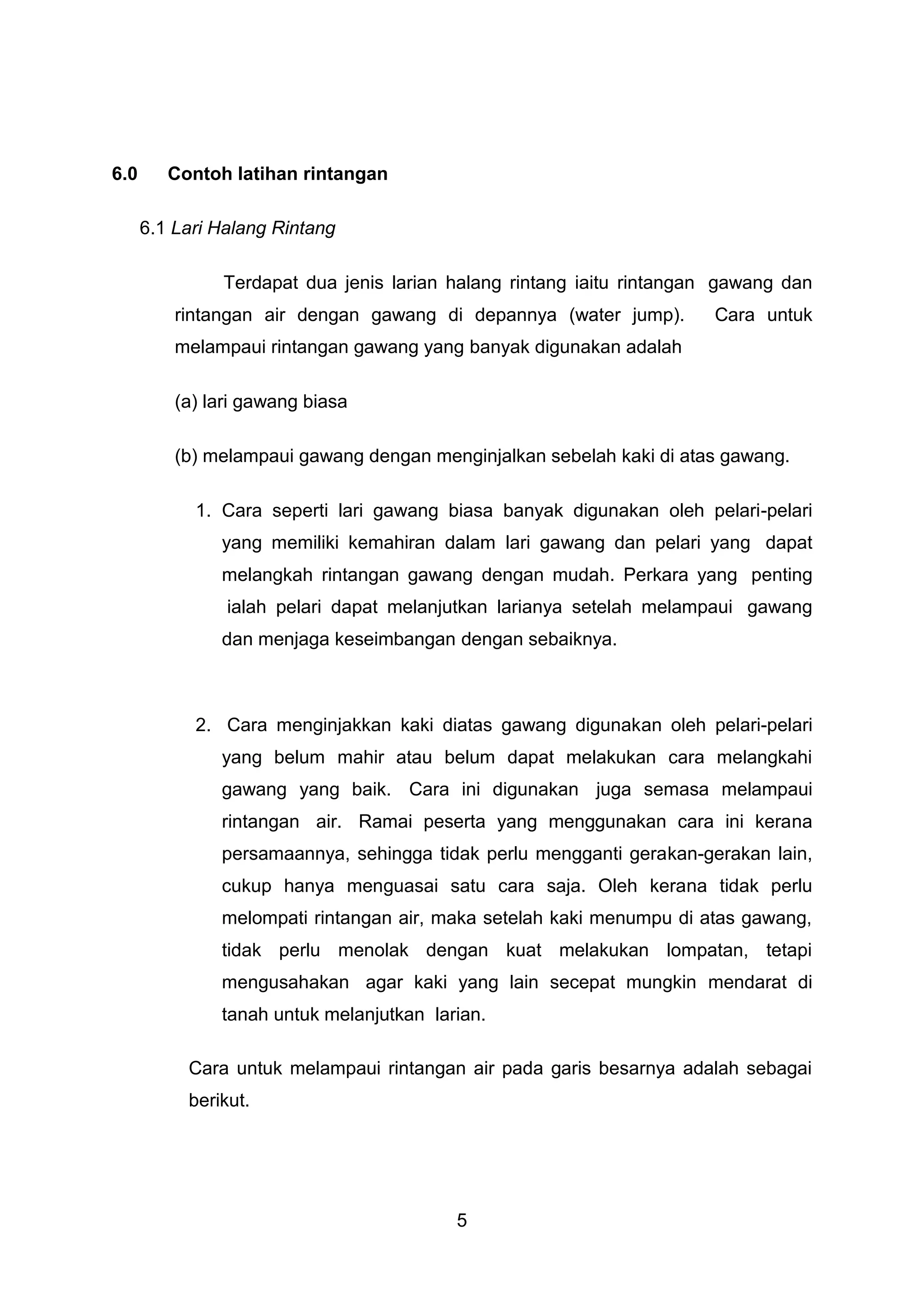 Latihan rintangan | DOCX