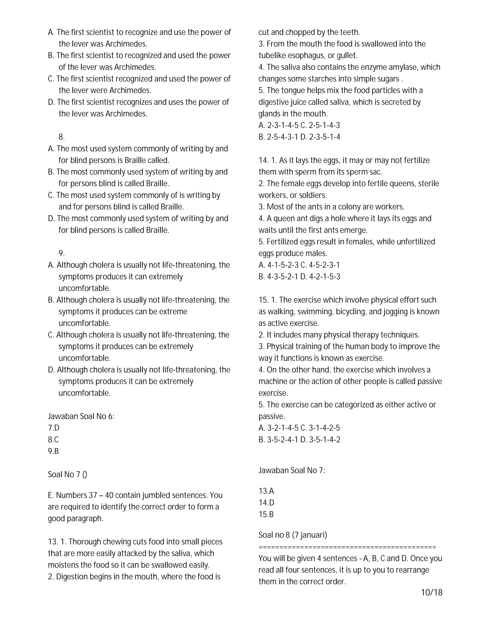 Latihan soal-acept-ugm-5 | PDF