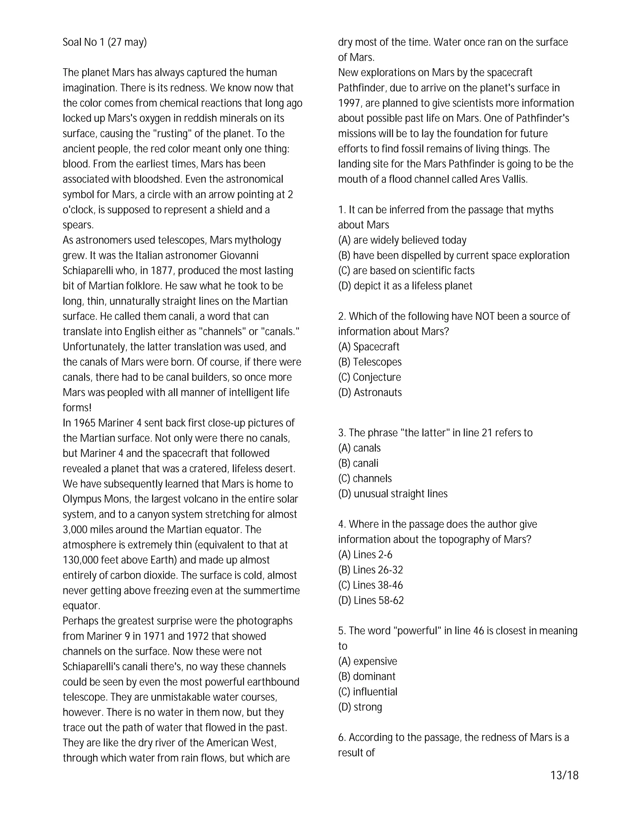 Latihan soal-acept-ugm-5 | PDF