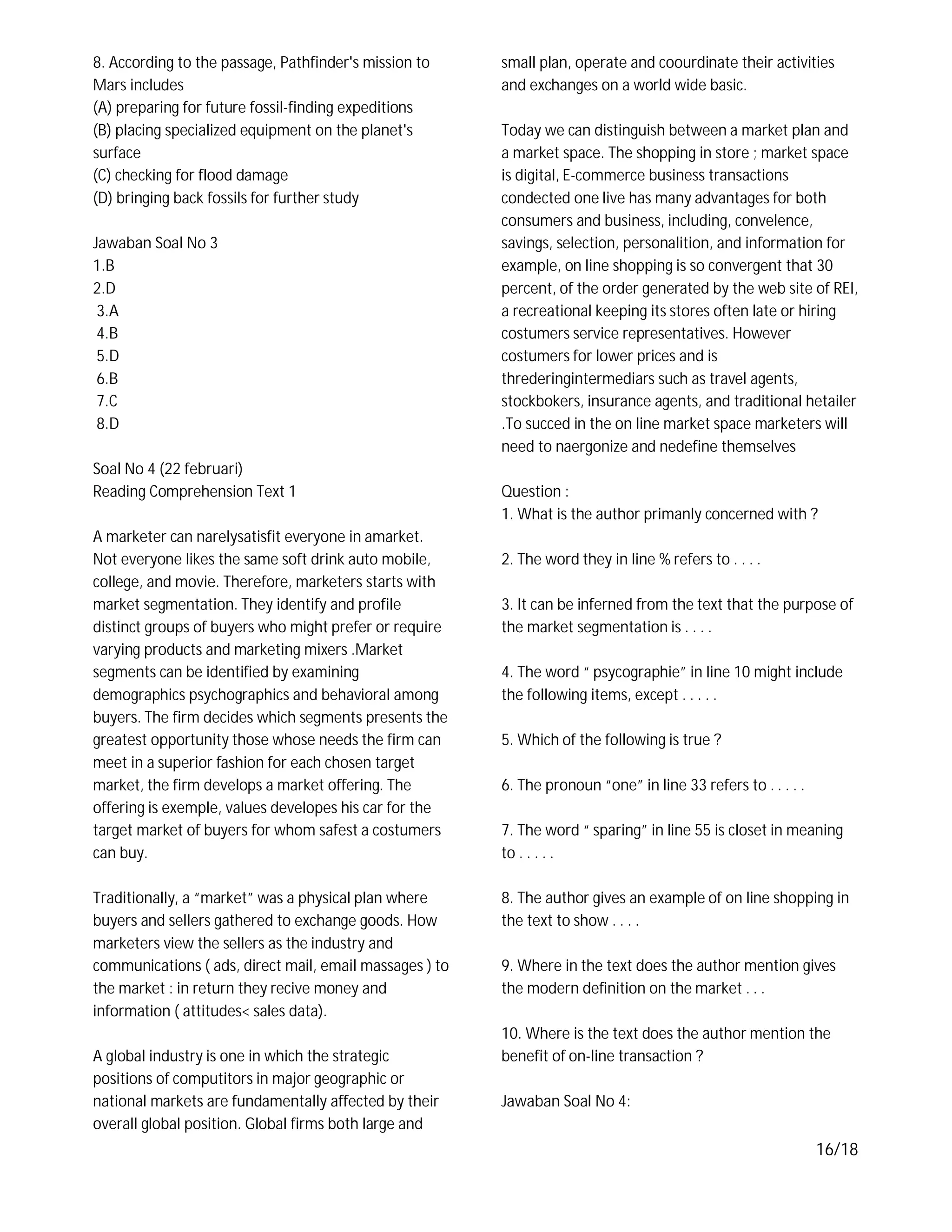 Latihan soal-acept-ugm-5 | PDF