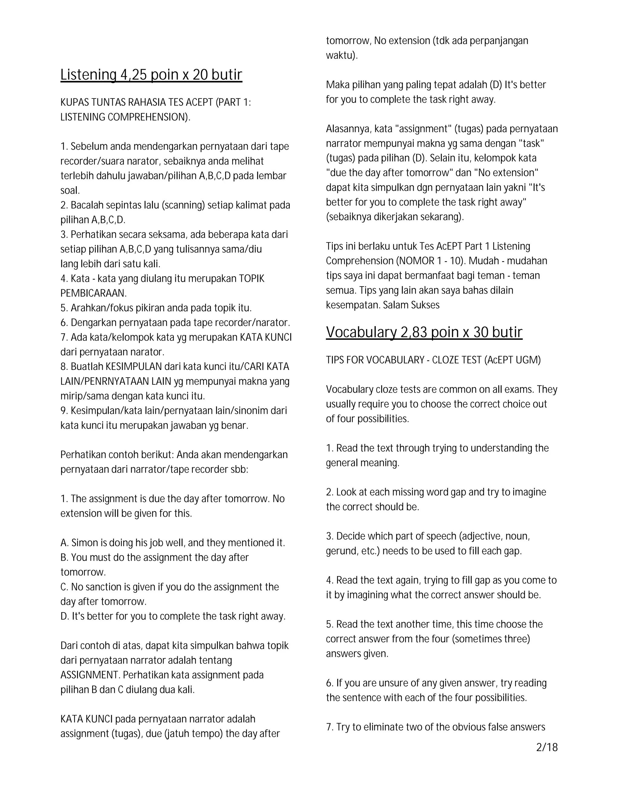 Latihan soal-acept-ugm-5 | PDF