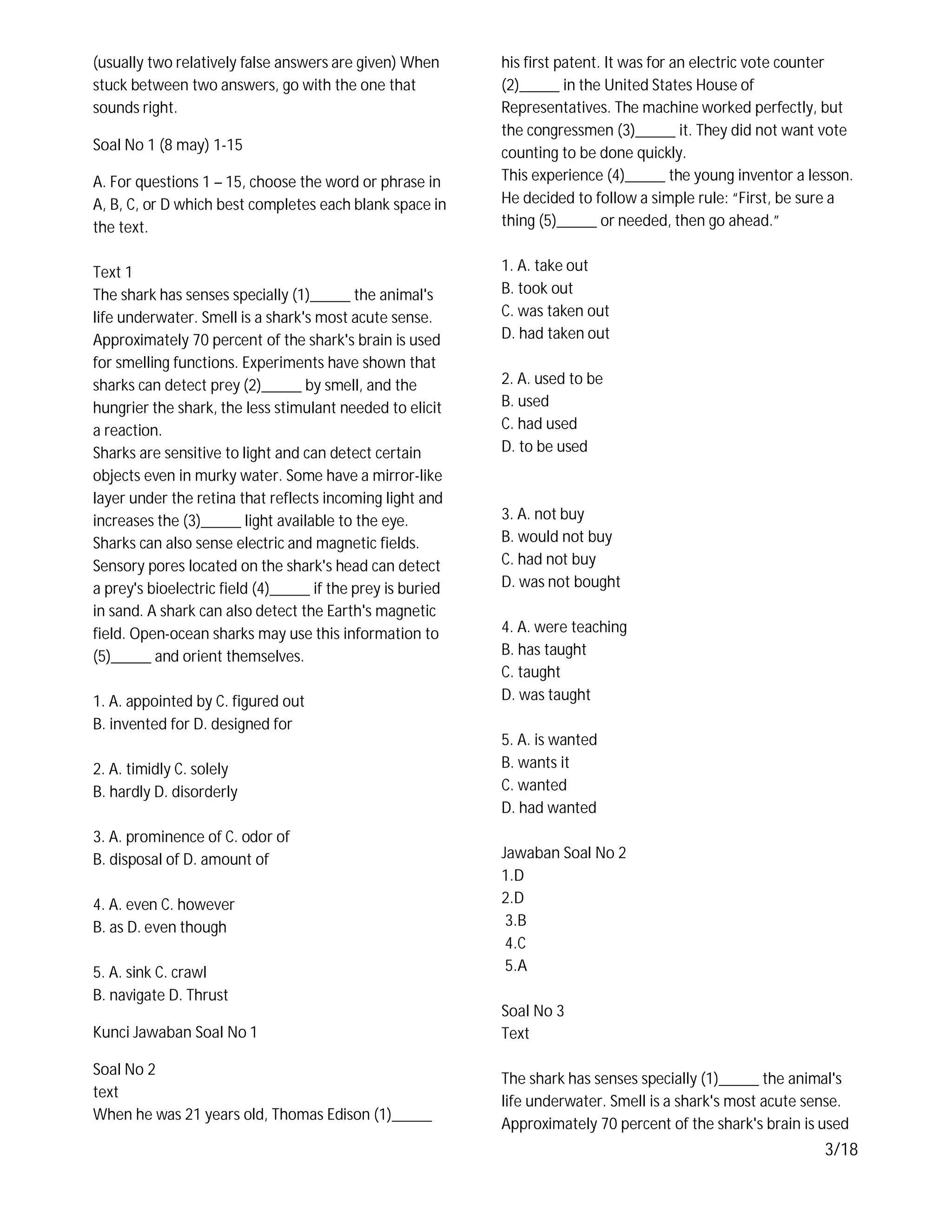 Latihan soal-acept-ugm-5 | PDF
