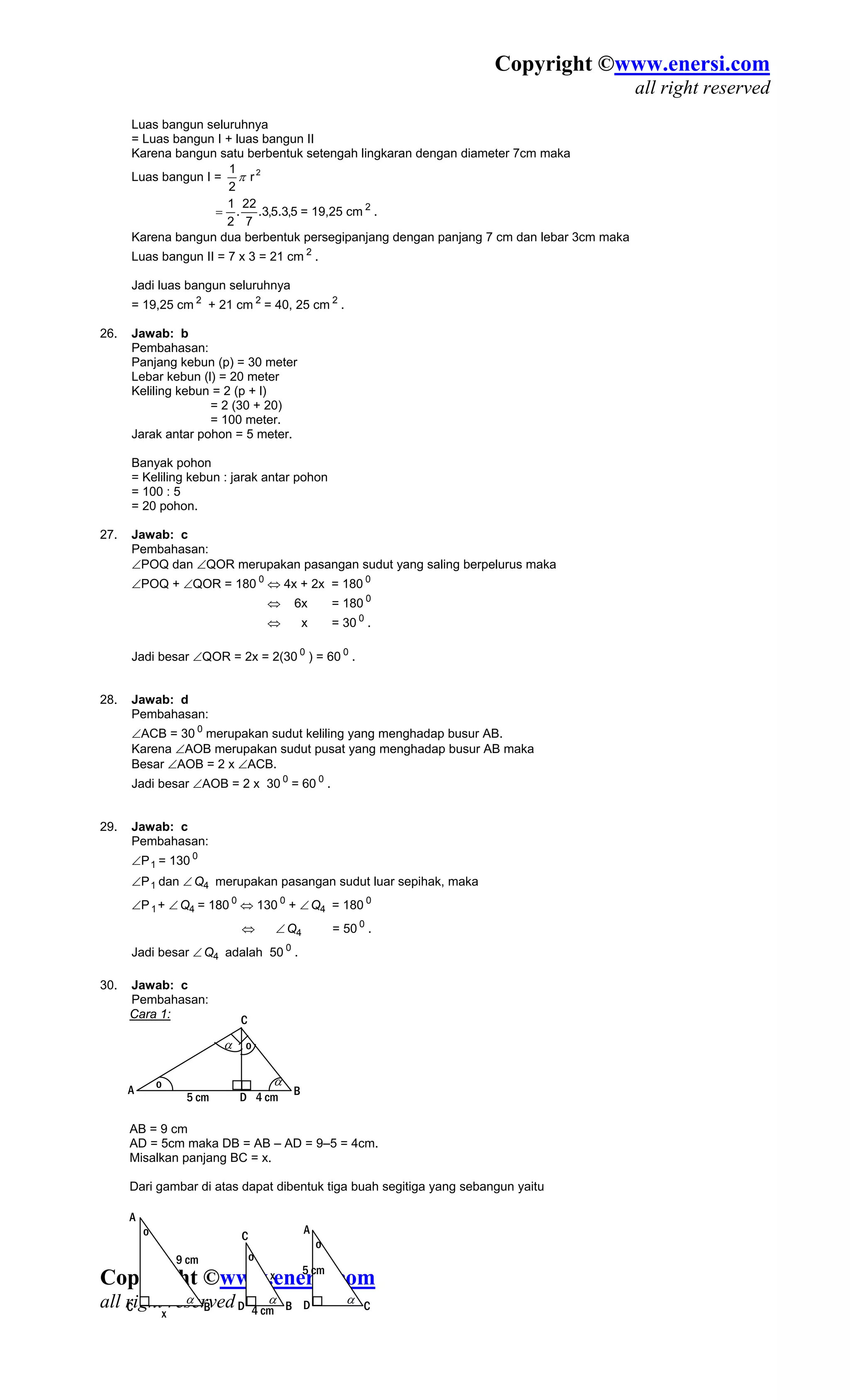 Latihan soal-un-smp-mts-2012-matematika-bahas | PDF