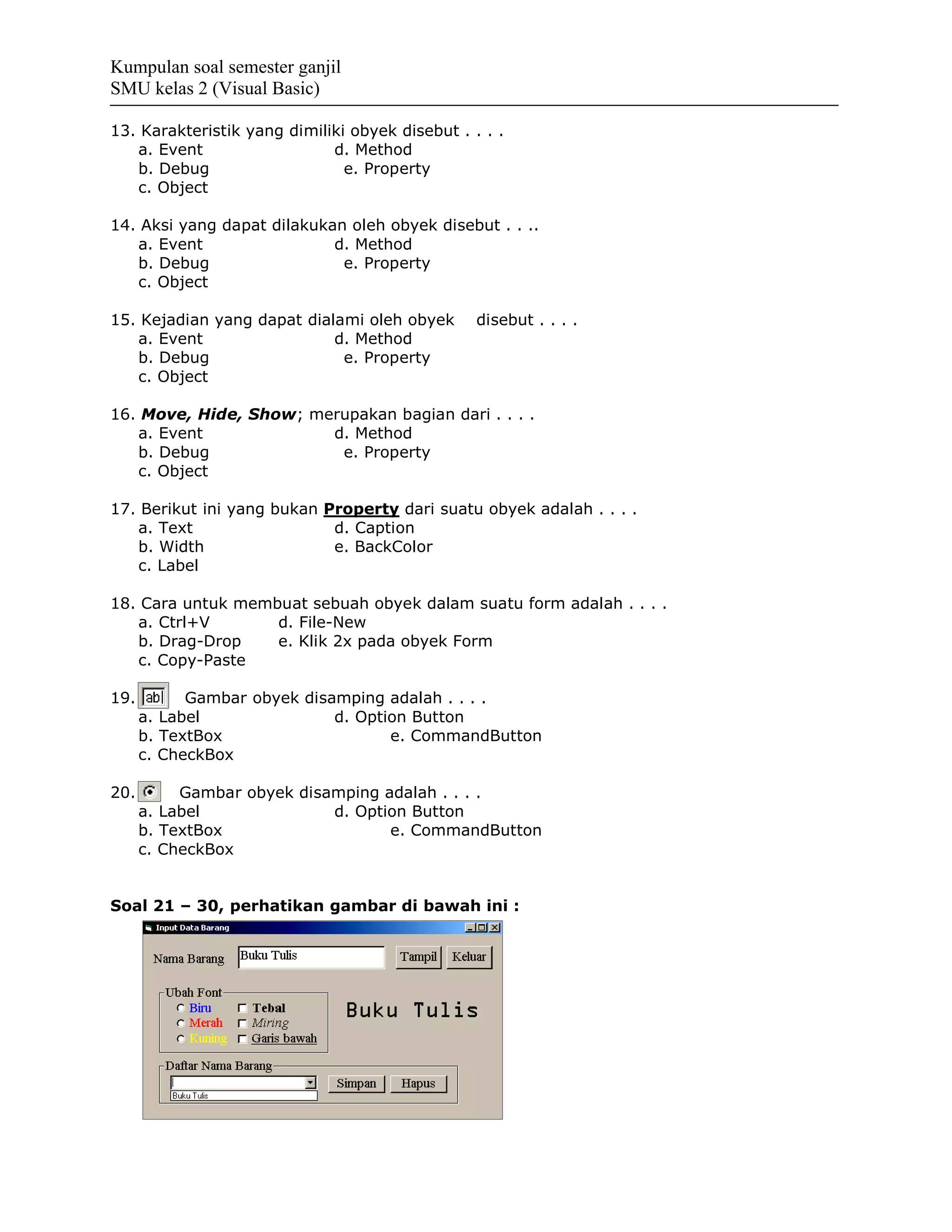 Latihan soal-visual-basic | PDF