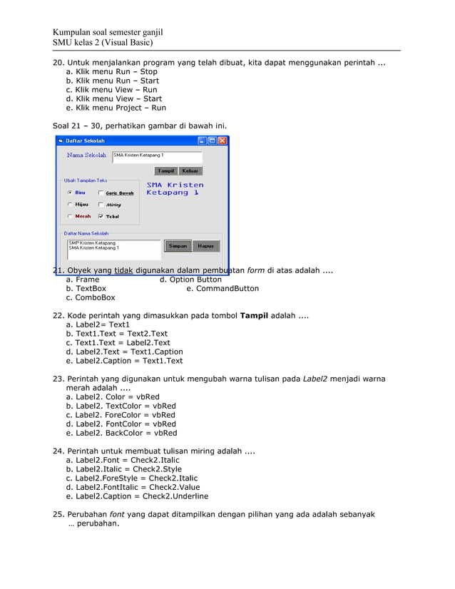Latihan soal-visual-basic | PDF