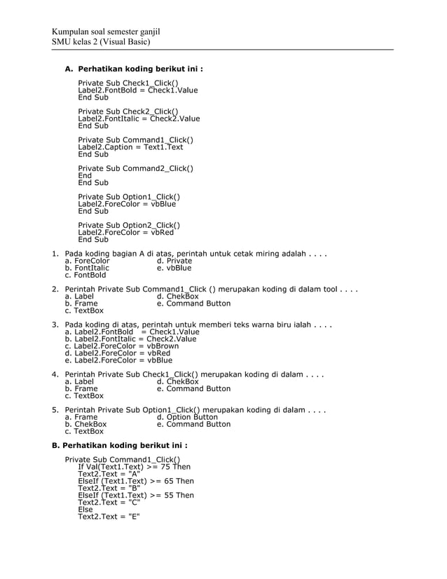 Latihan soal-visual-basic | PDF